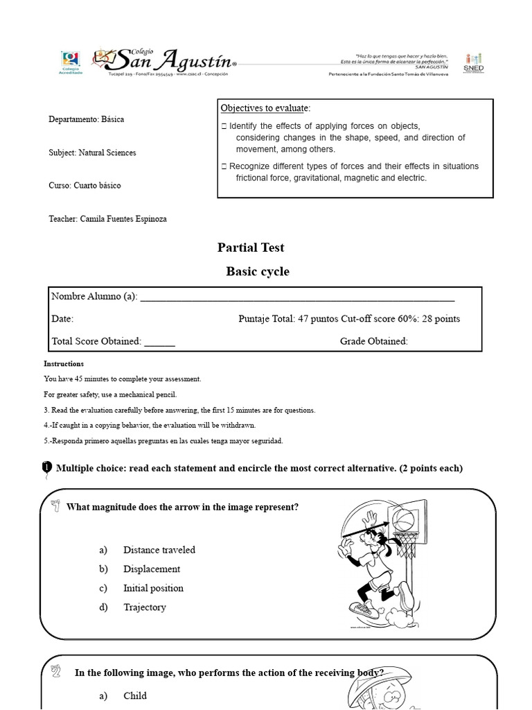 Assessment Unit 5 Force and Motion | PDF | Force | Gravity