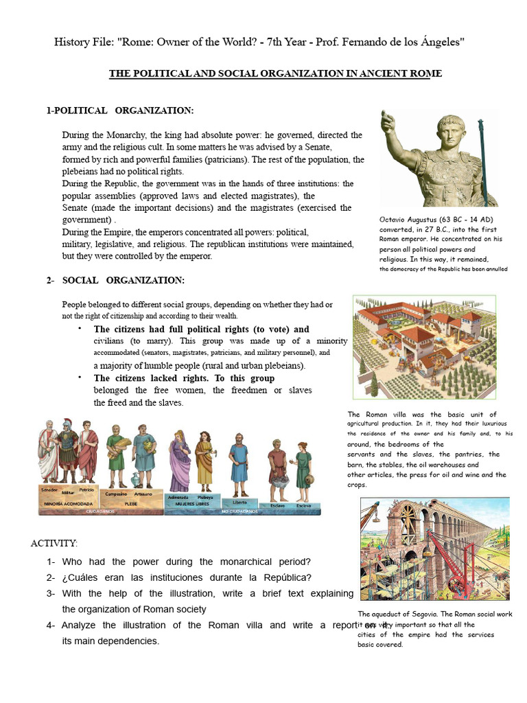 Ancient Rome's Political and Social Structure | PDF | Ancient Rome ...