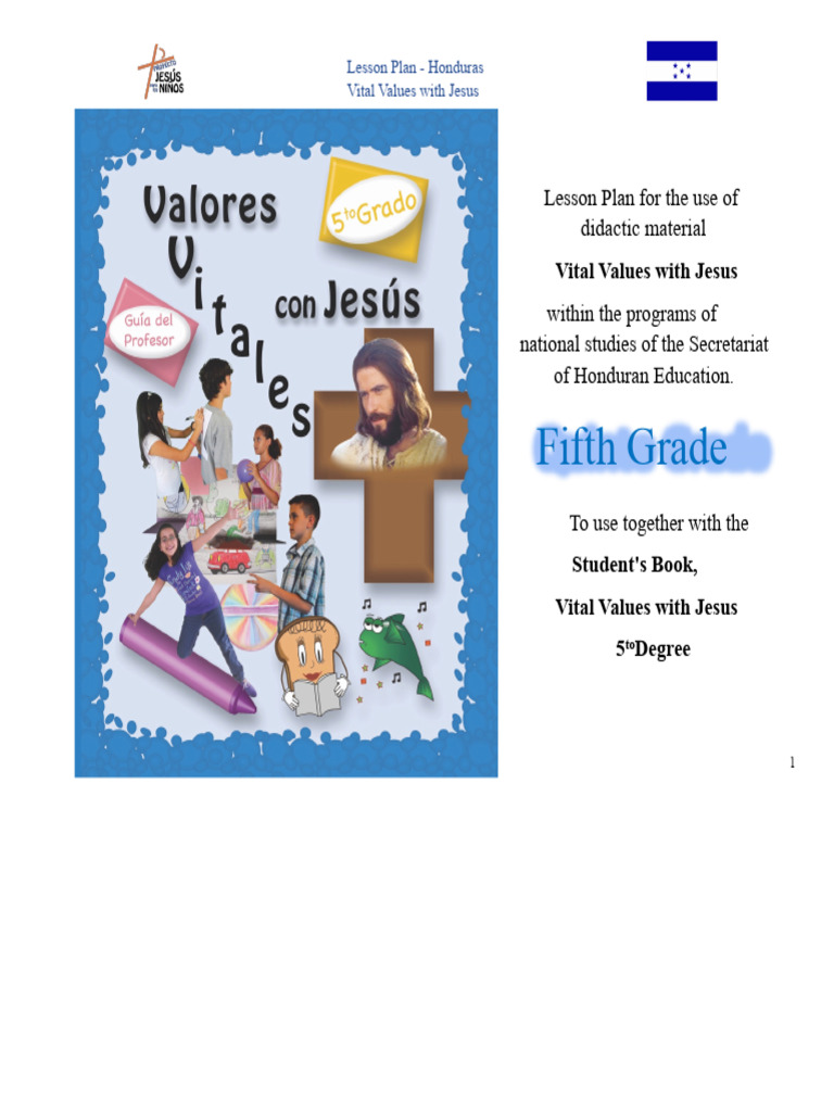 Grade 5, LESSON PLAN, Values Guide | PDF | Jesus | God