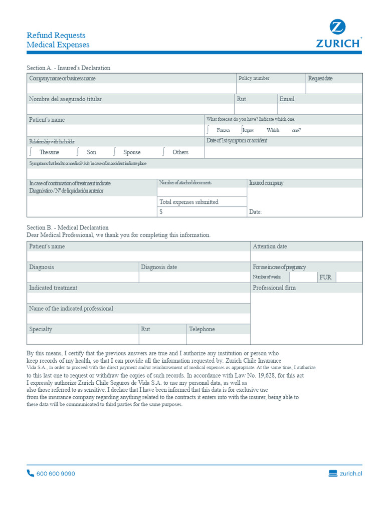 Medical Expense Refund Request Form | PDF
