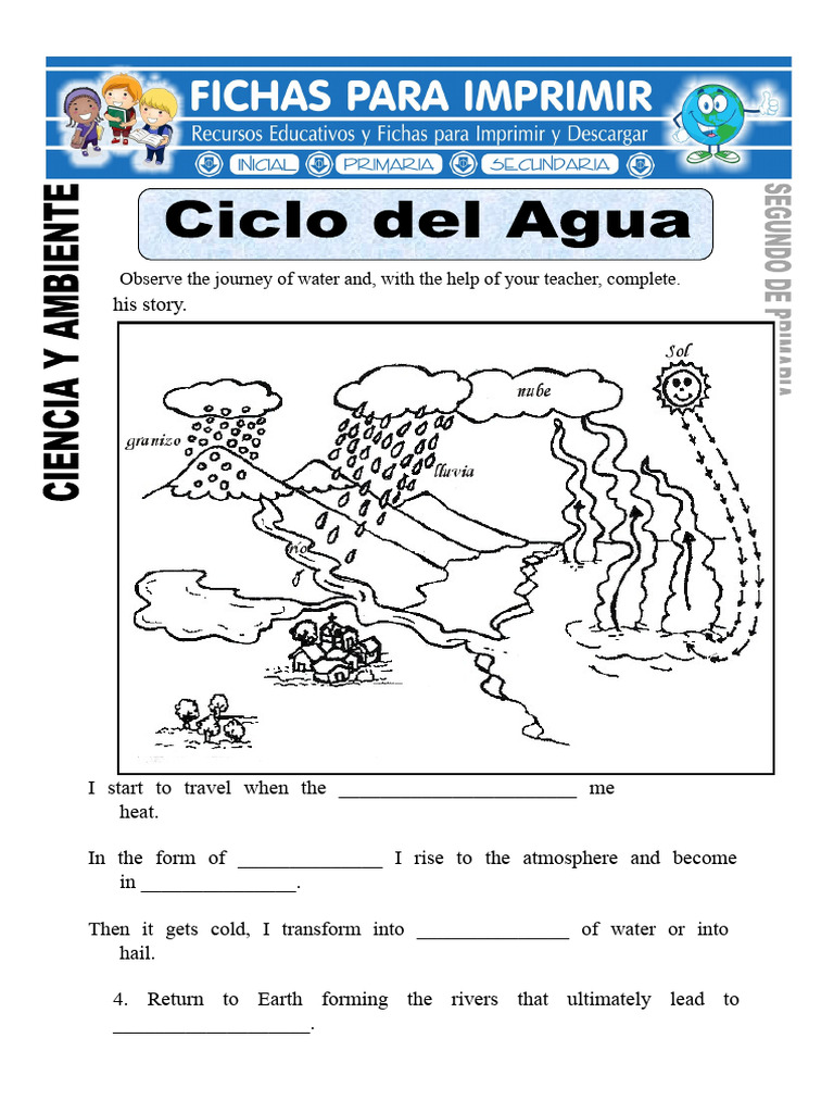 Water Cycle Worksheet For Second Grade | PDF