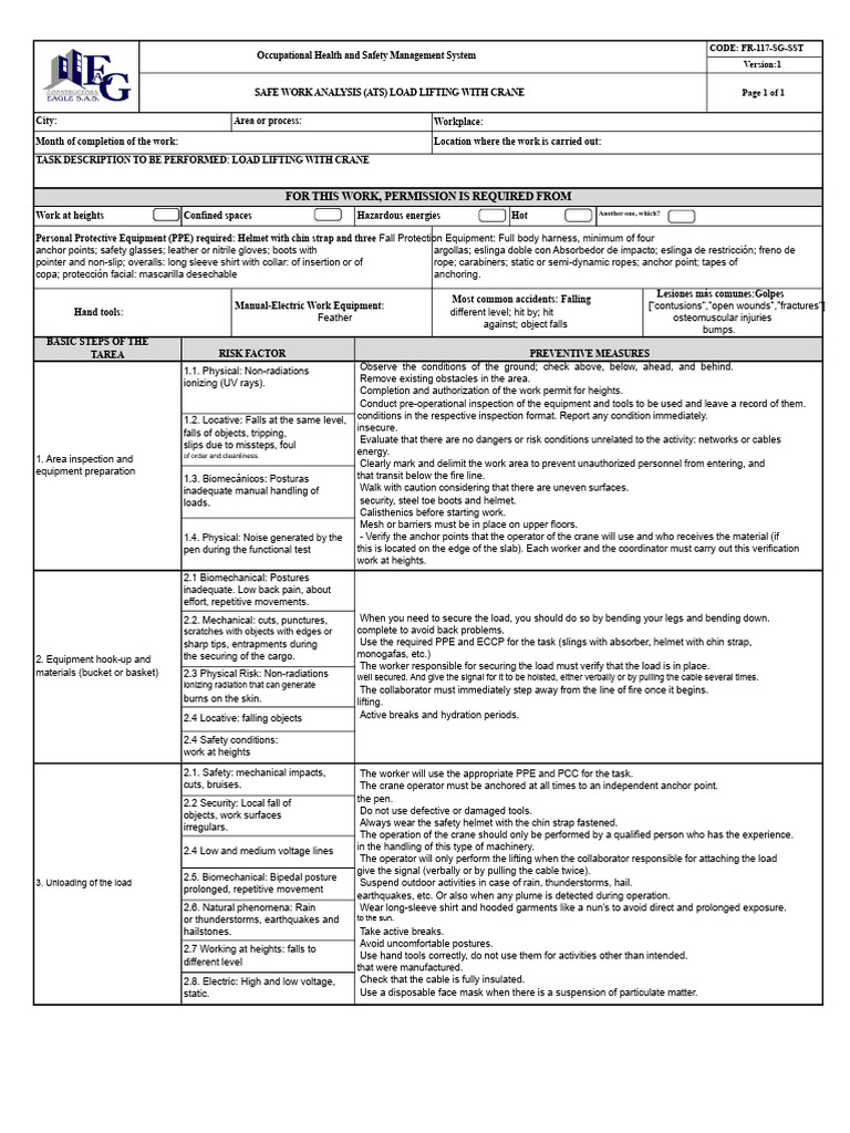 Ats Load Handling With Boom | PDF | Personal Protective Equipment ...