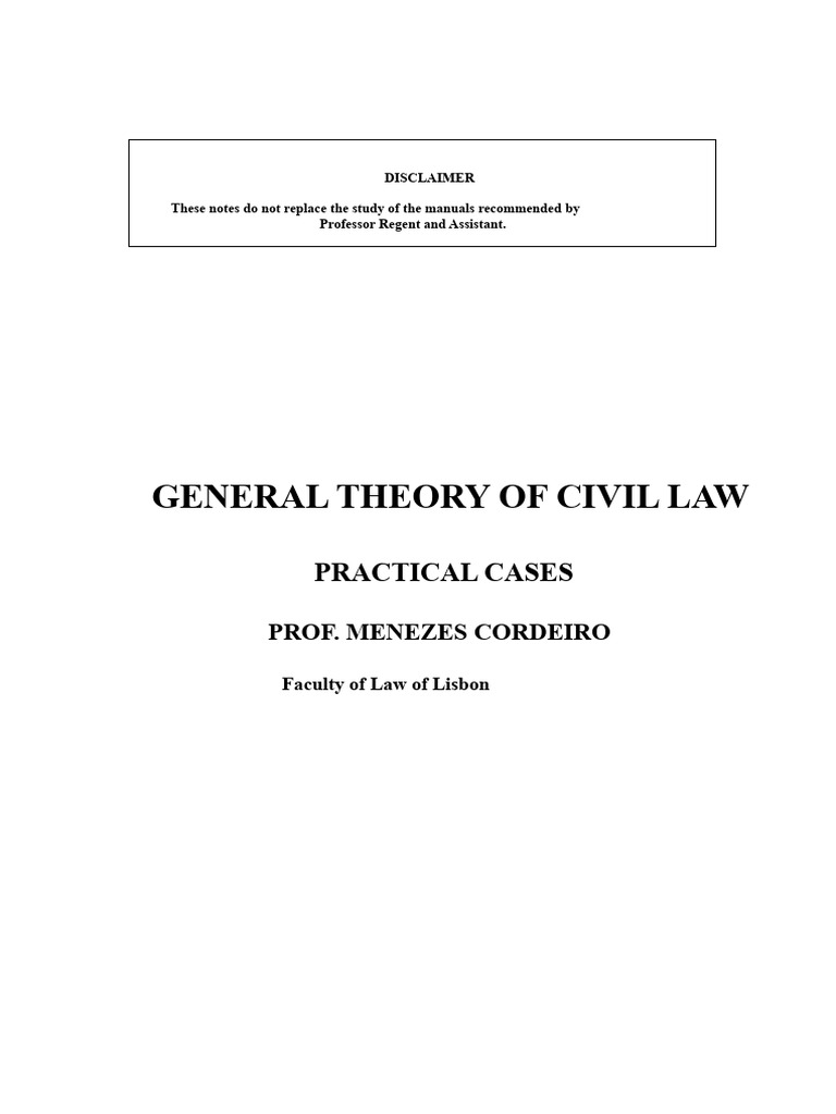 Civil Law Practical Cases Overview | PDF | Property | Deed