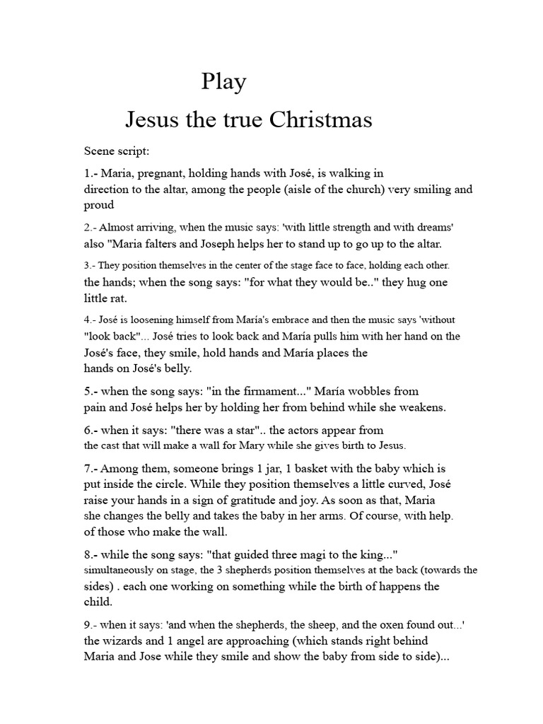 Jesus: A Christmas Play Script | PDF | Jesus | Biblical Magi