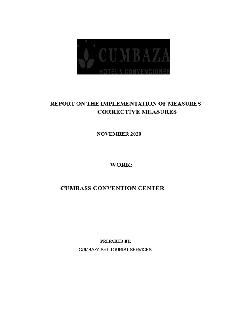 Corrective Measures Implementation Report | PDF | Personal Protective ...