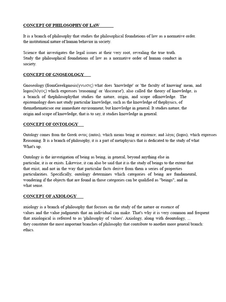 Key Concepts in Philosophy Explained | PDF | Knowledge | Science