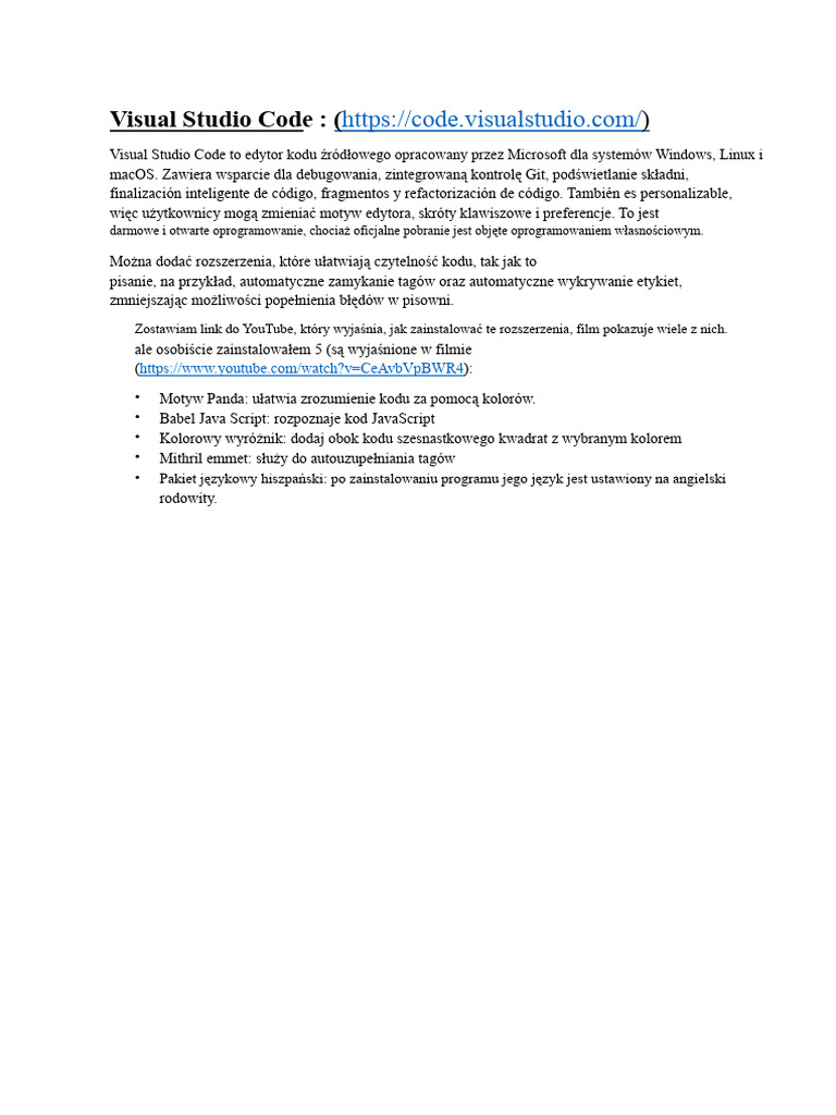 Visual Studio Code | PDF