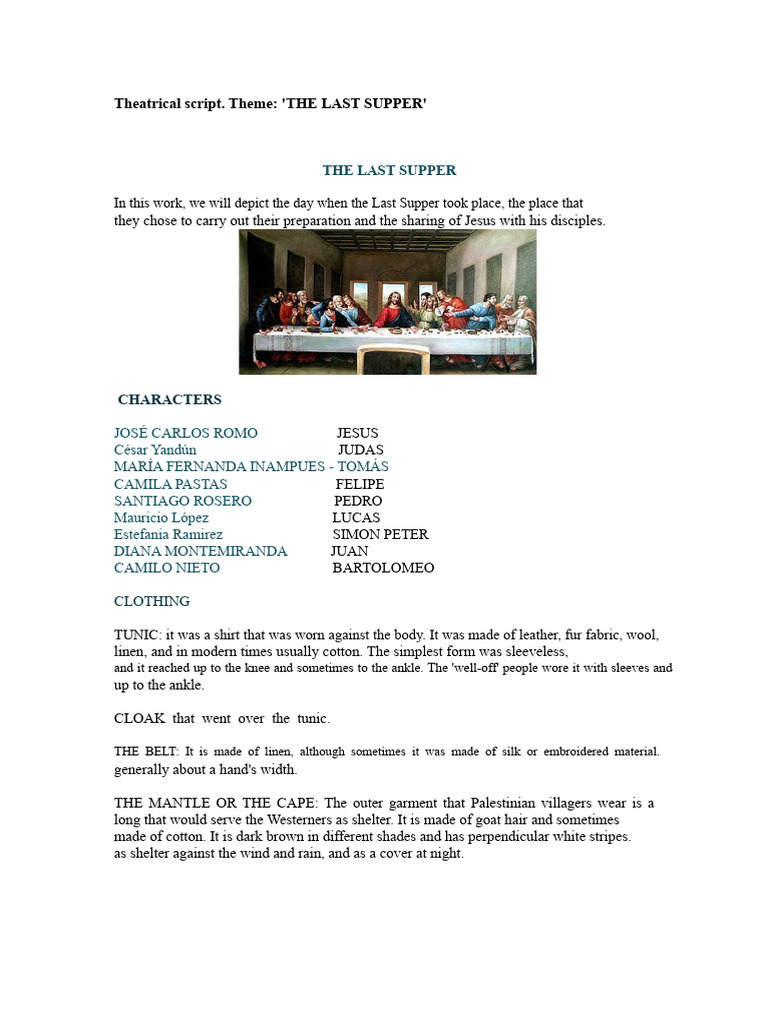 Theatrical Script | PDF | Jesus | Judas Iscariot