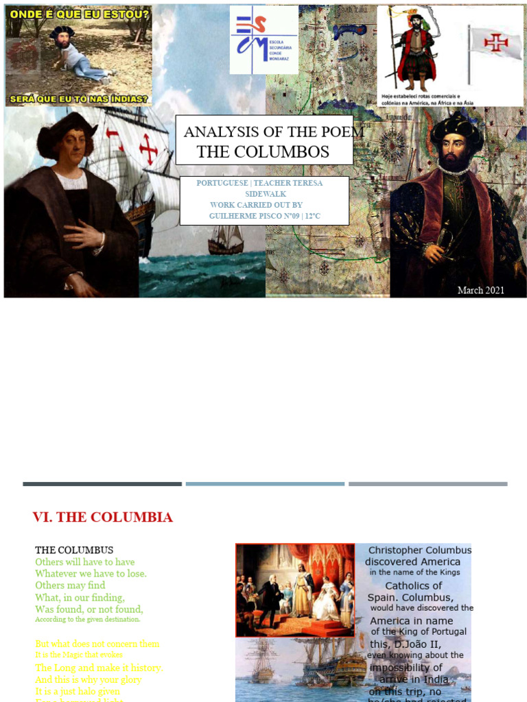 Analysis of The Poem The Doves | PDF | Christopher Columbus