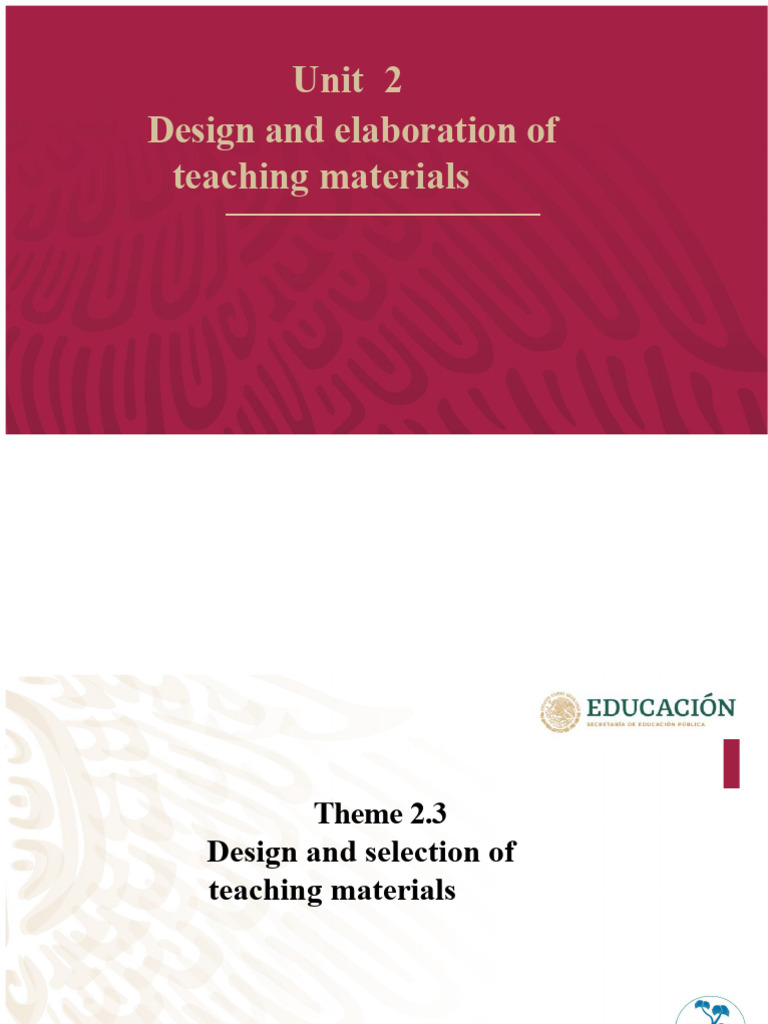 Topic 2.2 Design and Selection of Educational Materials | PDF ...