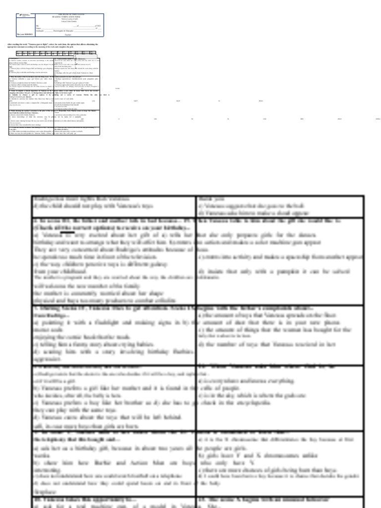 Reading Verification Form Vanessa Goes To The Fight Luís Costa Gomes ...