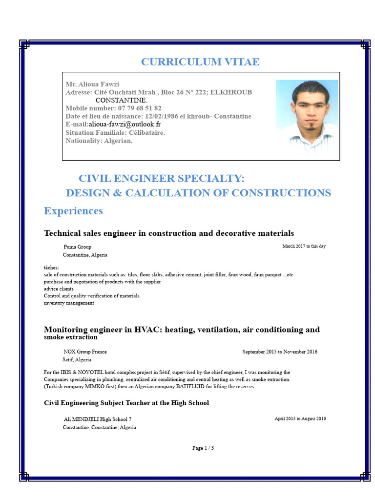 Civil Engineer + CVCD HVAC | PDF | Engineering