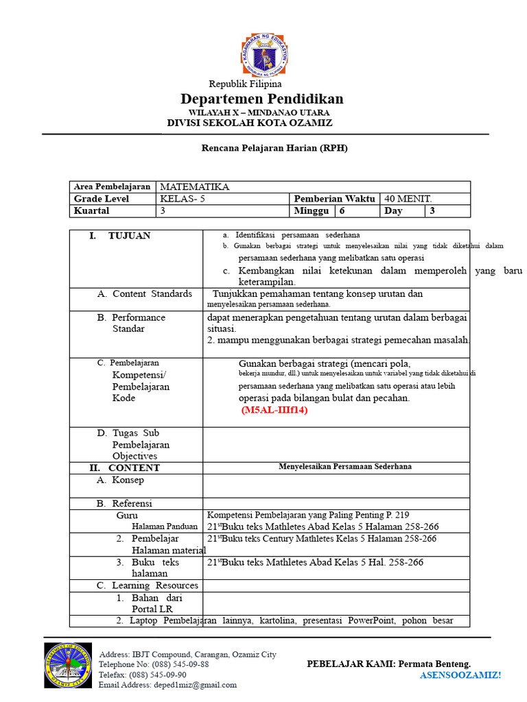 DLP-cot MATH 5 minggu 6 | PDF