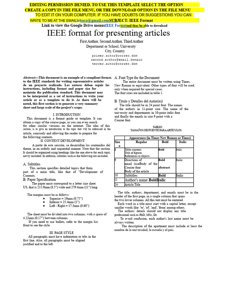 IEEE Format | PDF | Paragraph | Typefaces