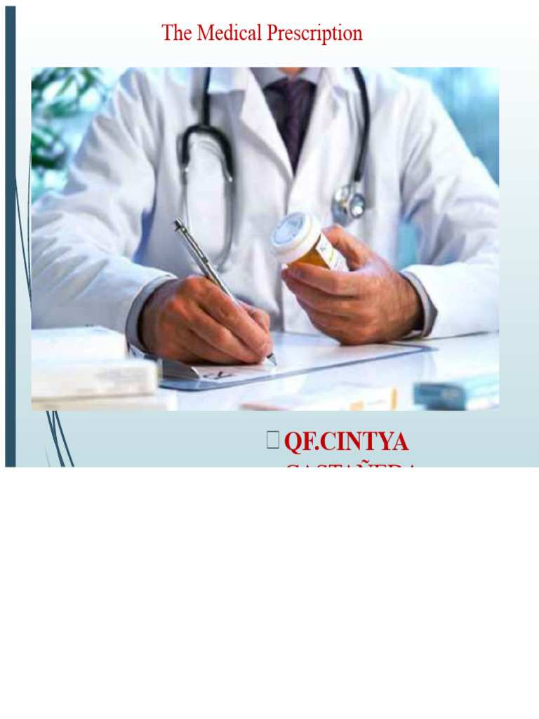 Understanding Medical Prescriptions | PDF | Medical Prescription ...