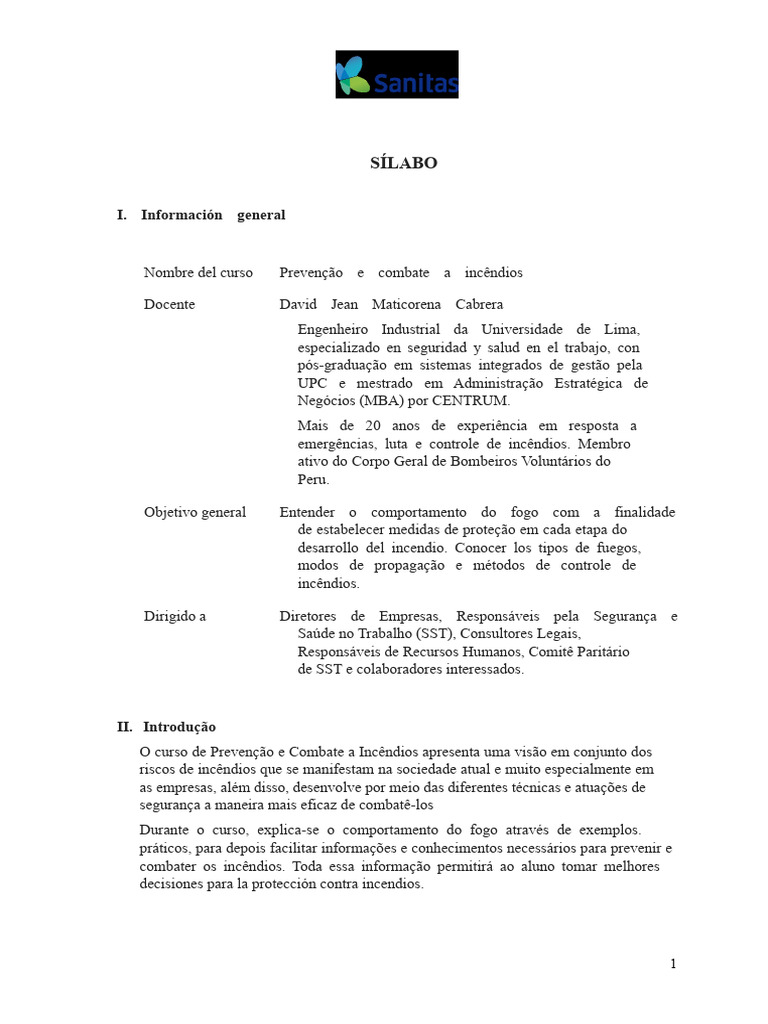 Prevenção e Combate a Incêndios | PDF | Incêndios | Gestão de recursos ...