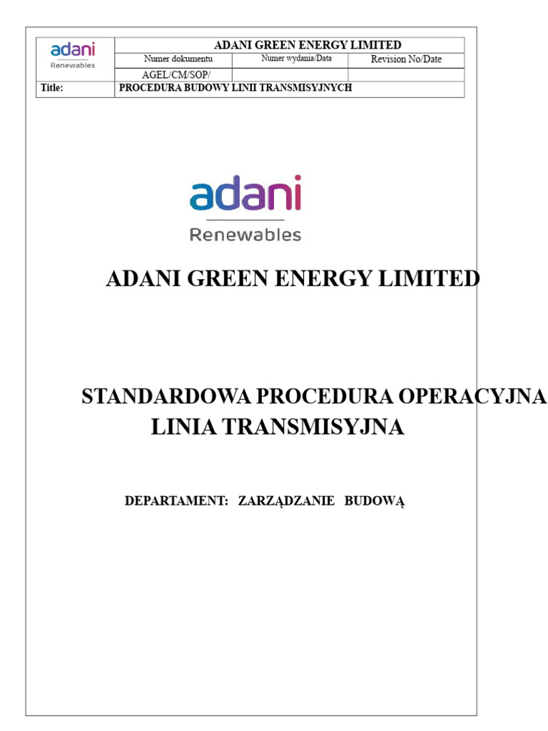 SOP-220kV Linia Przesyłowa PDF | PDF