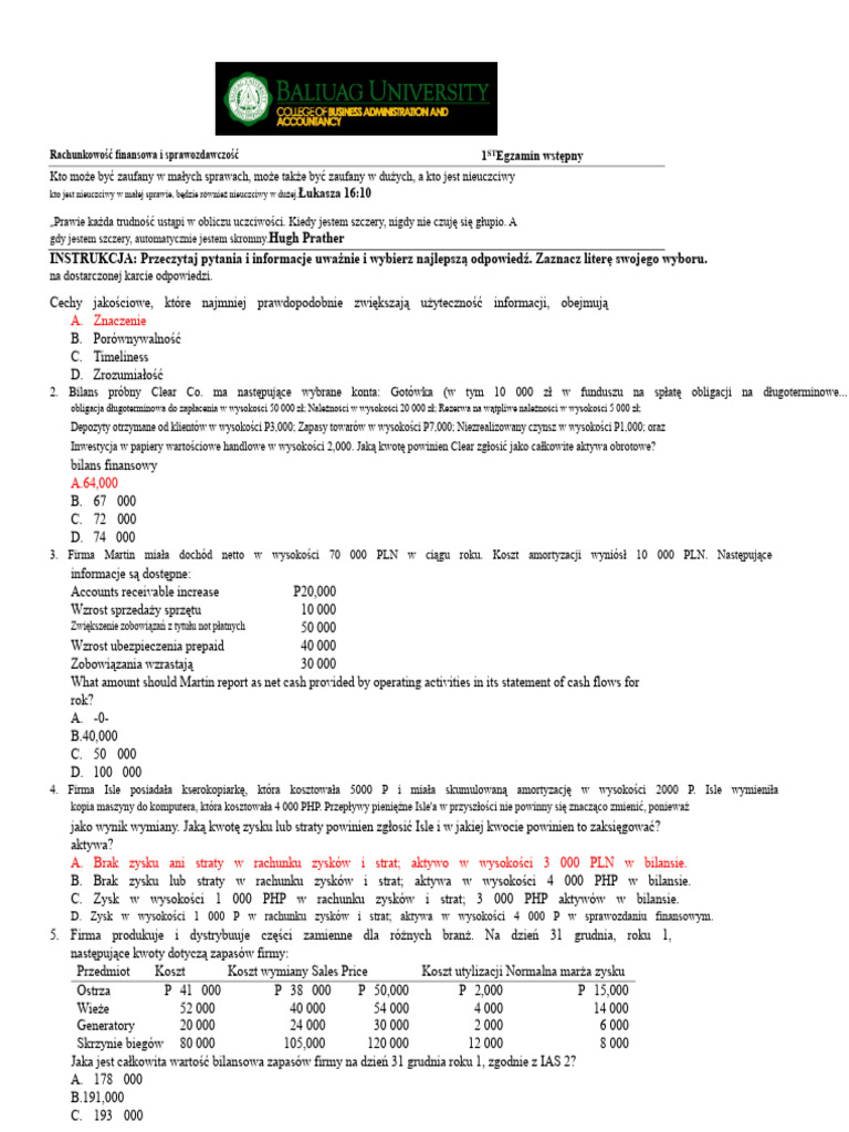 FAR 1. Preboard | PDF
