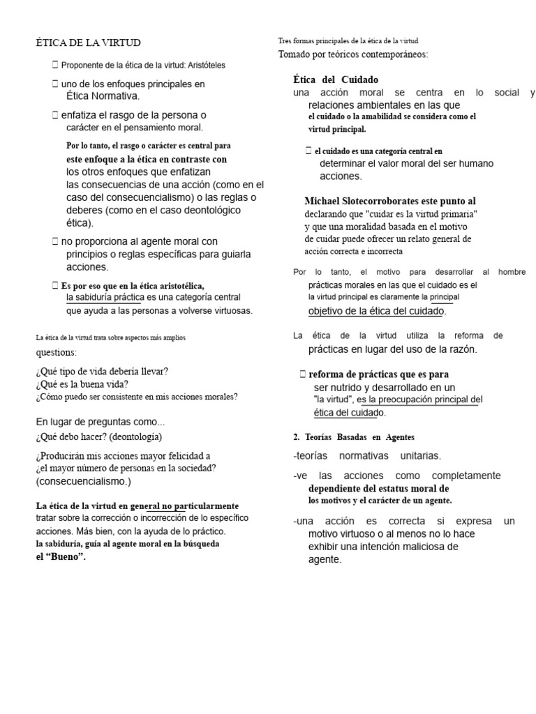 Escuelas de pensamiento ético | PDF | Etica de la Virtud | Moralidad