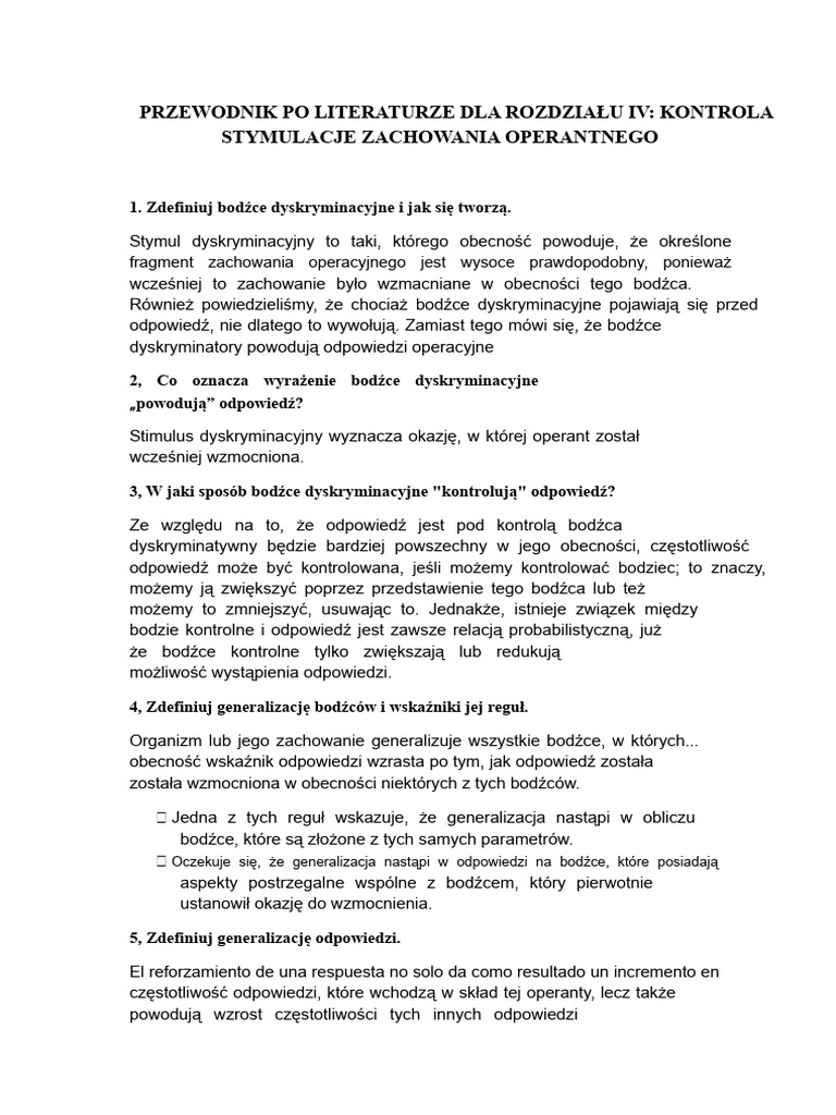 Kwestionariusz 4 | PDF