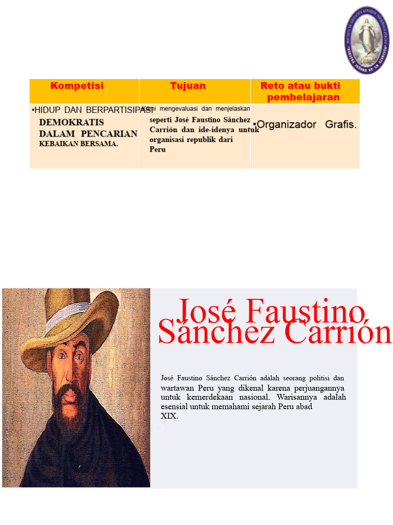 Warisan José Faustino Sánchez Carrión | PDF