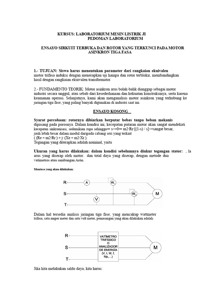 Lab Mesin 2 - Laporan - 4 - Uji Vakum Dan Rotor Terblokir | PDF