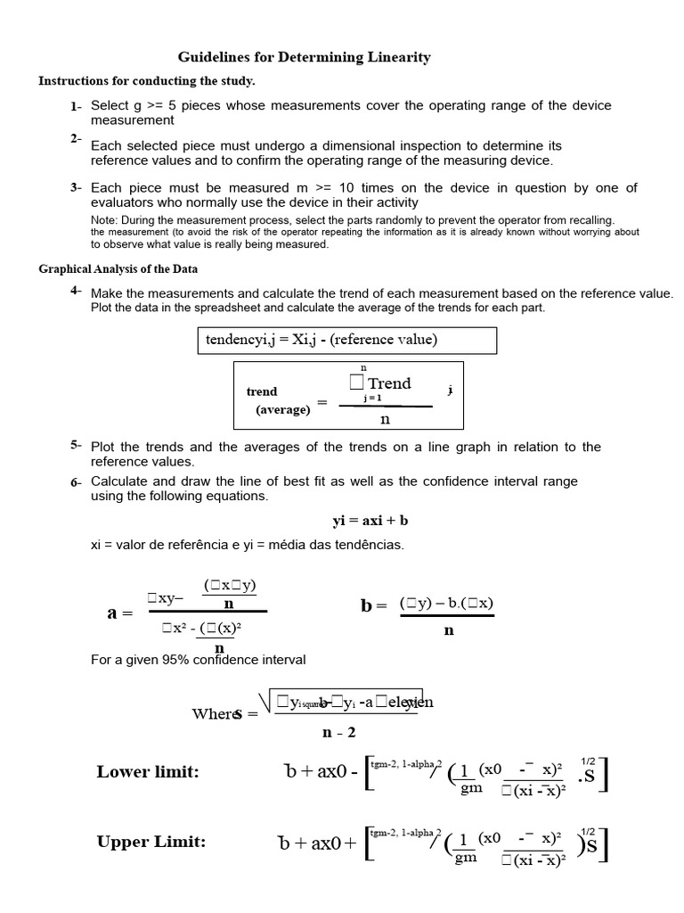 MSA. Unlocked Linearity Study | PDF | Analysis Of Variance | Scientific ...