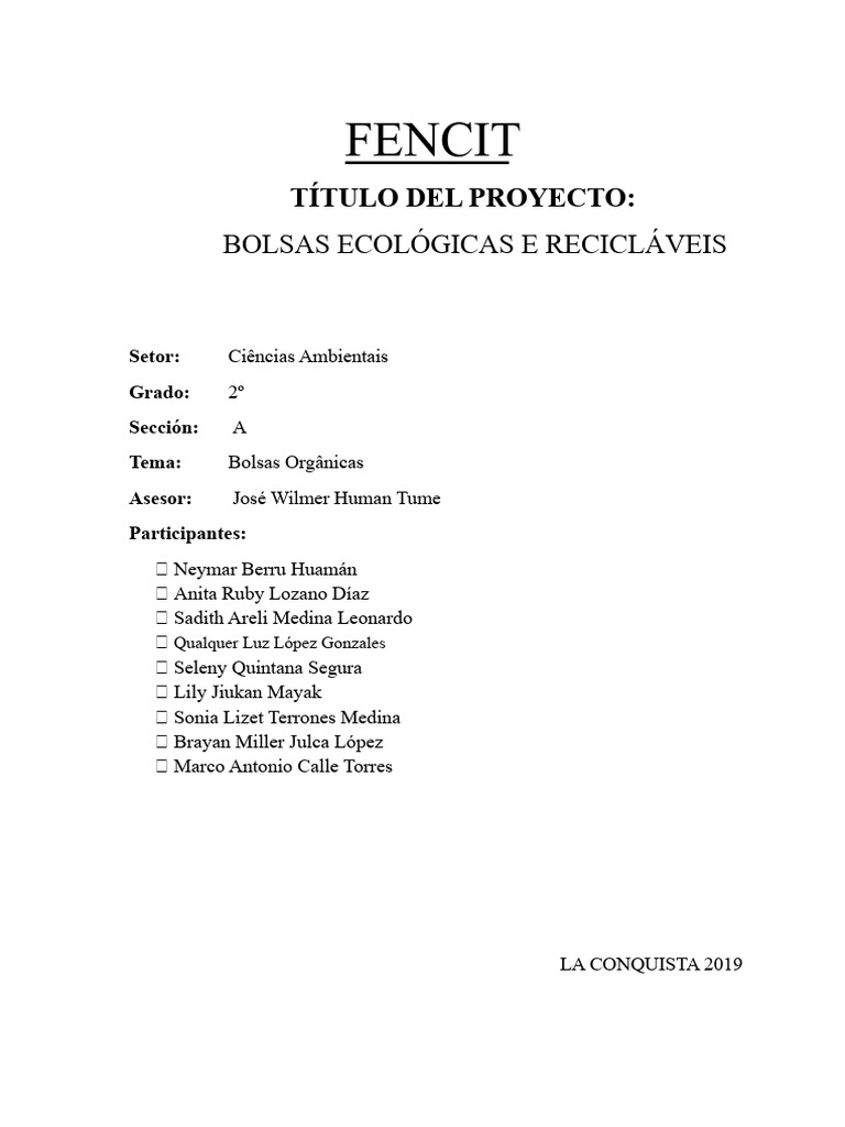 FENCIT | PDF | Reciclagem | Desperdício