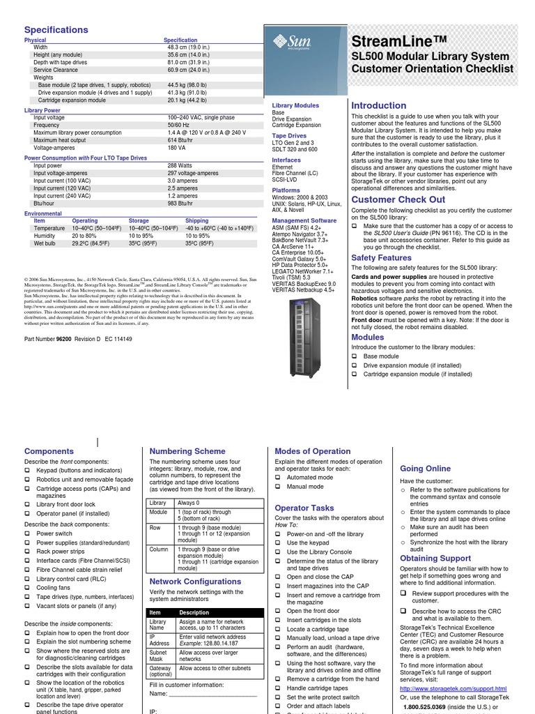 Streamline™: Sl500 Modular Library System Customer Orientation ...