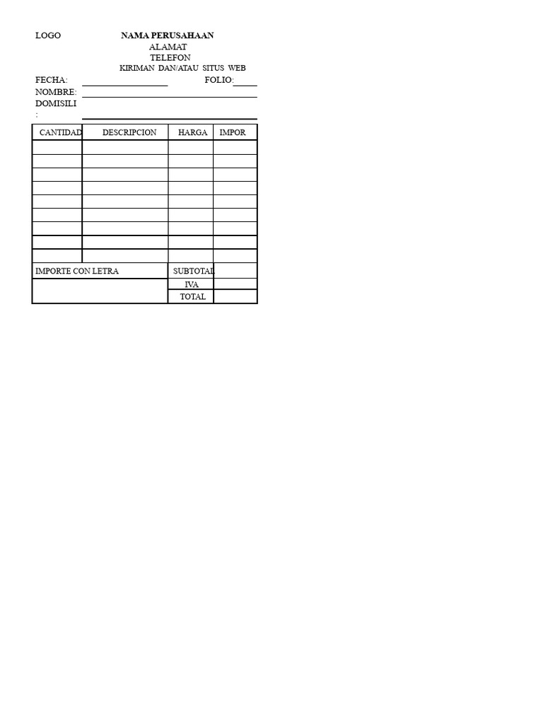 Remito Template 1 Generik | PDF