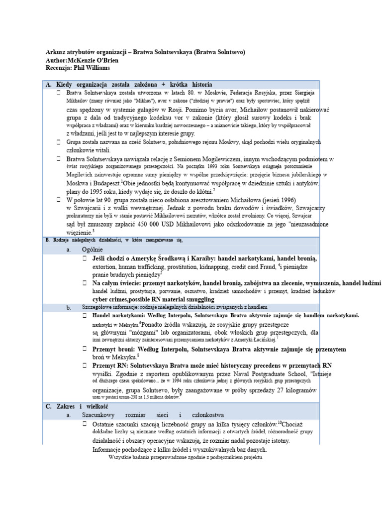 Bratwa Solntsevskaya (Braterstwo Solntsevo) | PDF