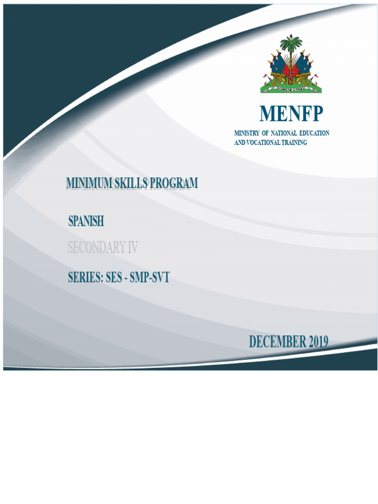 SPANISH NS IV (SMP, SES _ SVT) (1) | PDF | Banks | Linguistics