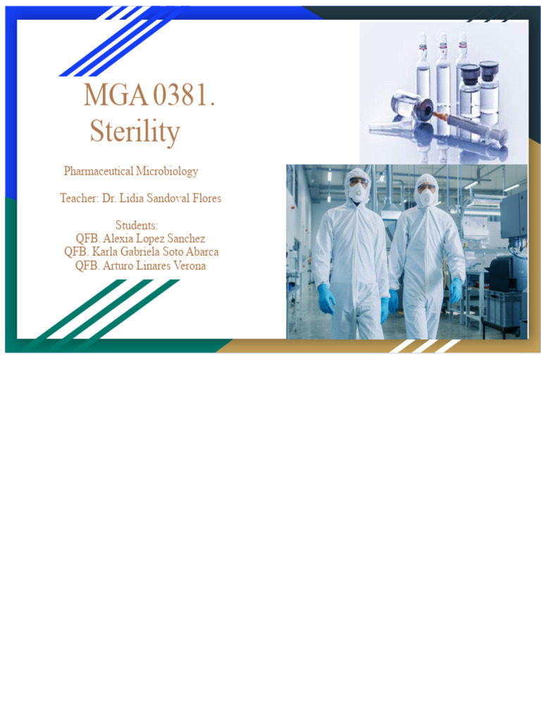 Sterility Testing in Pharmaceutical Microbiology | PDF | Sterilization ...