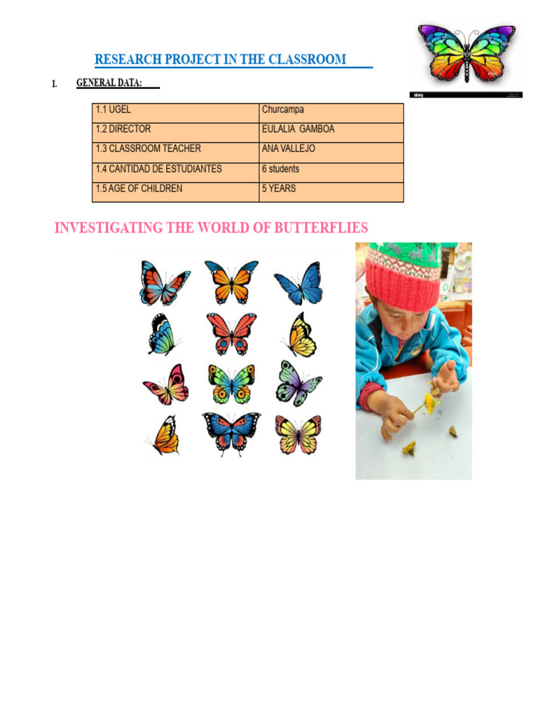 Pia Butterflies Project From September 18 To 29 | PDF | Hypothesis ...