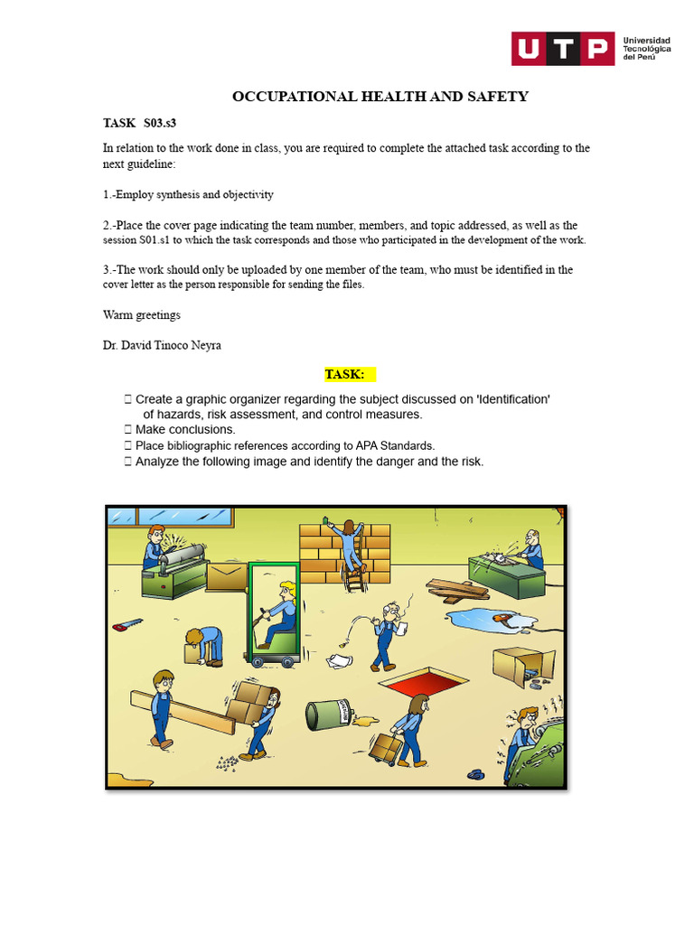 TASK S03 - Hazard identification, risk assessment, and control measures ...