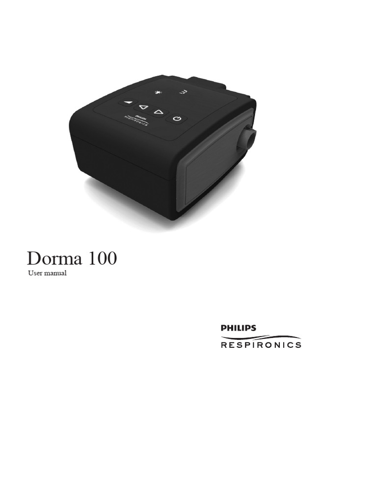 Philips Respironics Dorma 100 Manual | PDF | Power Supply | Respiratory ...