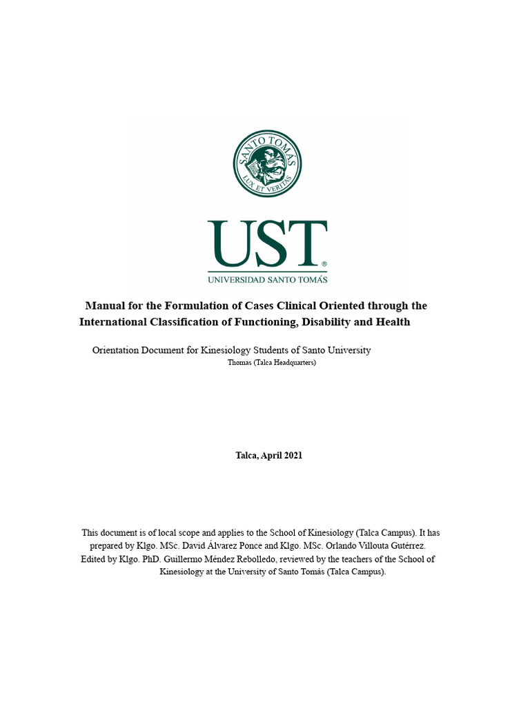 Kinesiology Clinical Case Formulation Guide | PDF | Senses | Heart