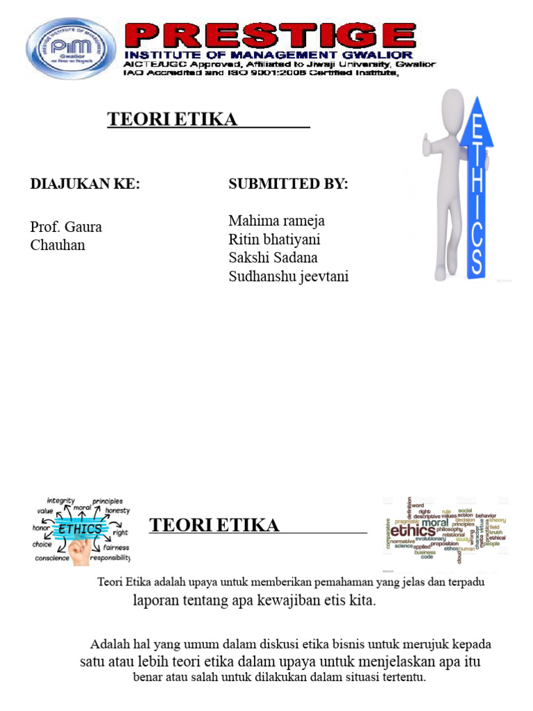 Jenis-Jenis Teori Etika dalam Bisnis | PDF
