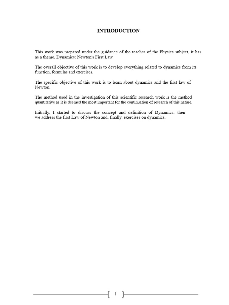 Physics - Dynamics | PDF | Force | Newton's Laws Of Motion