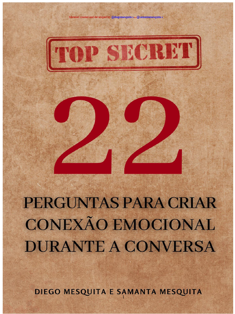 22 Questions To Create Emotional Connection | PDF | Behavioural ...