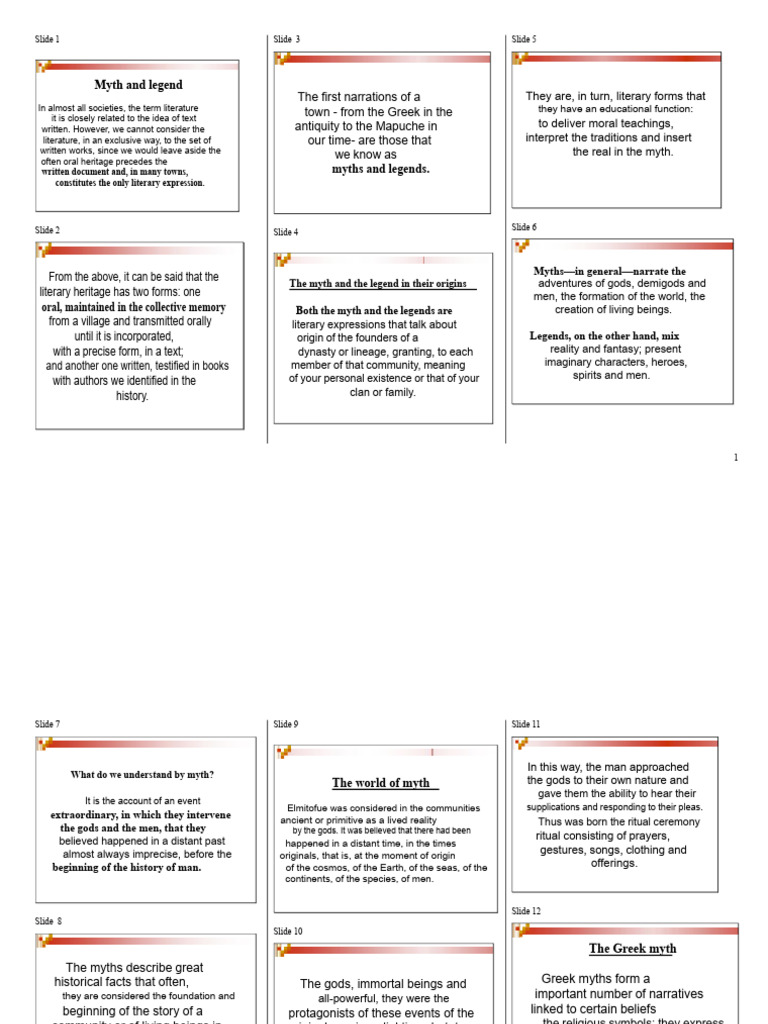 Definition of Myths and Legends 5th | PDF | Narrative | Legends