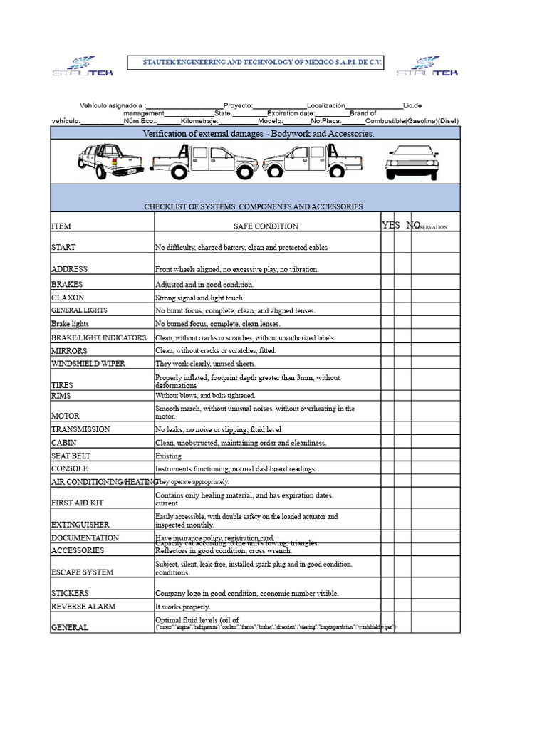 Vehicle Units Verification Format | PDF | Vehicles | Tire