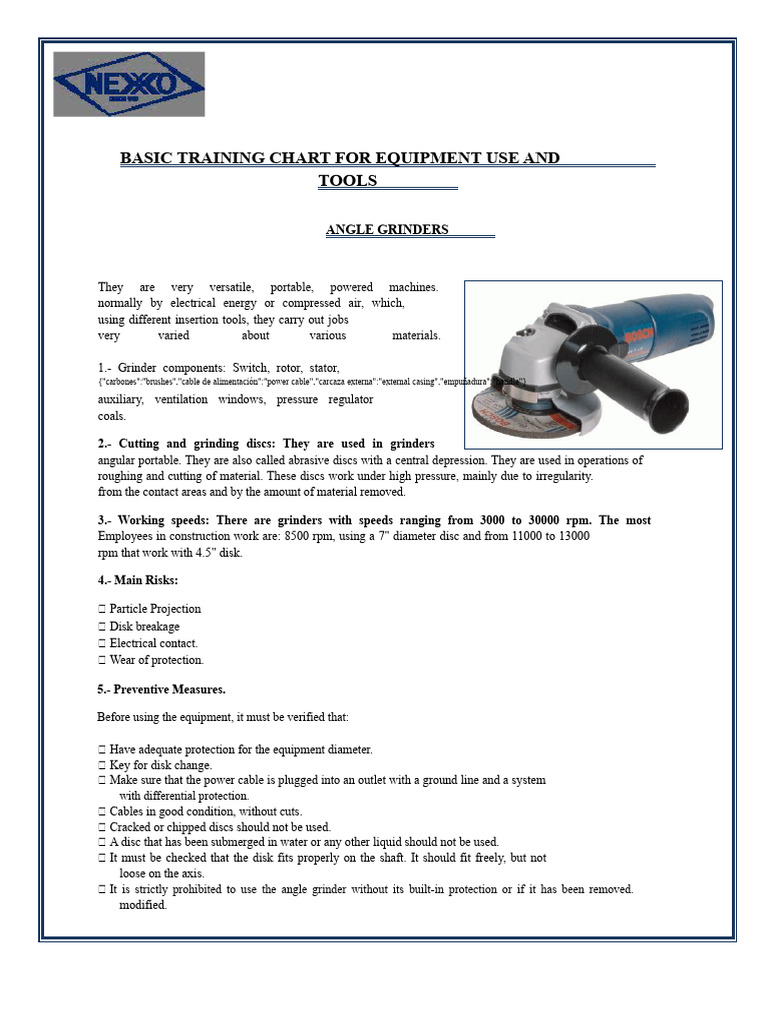Angle Grinder | PDF | Grinding (Abrasive Cutting) | Manufactured Goods