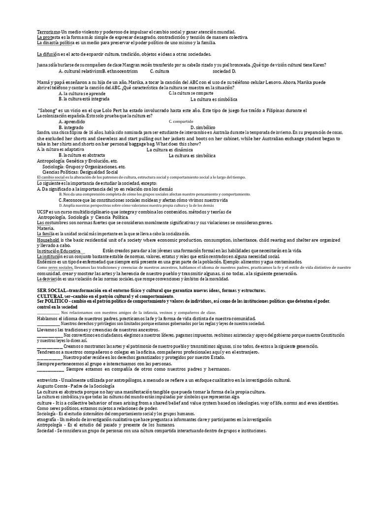 Consejos de UCSP para Gr11 | PDF | Sociedad | Sociología