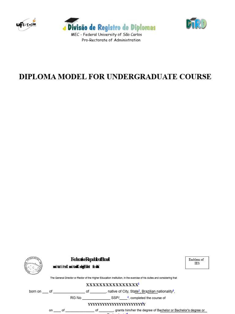 Graduation Diploma Model | PDF | Diploma | Vocational Education