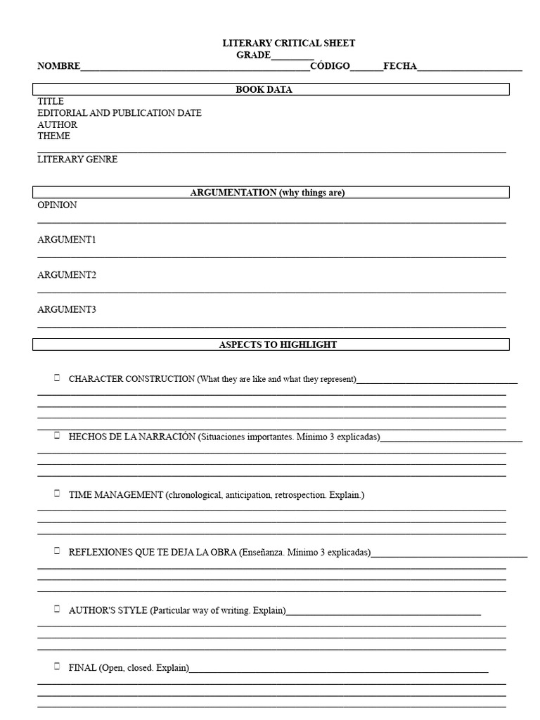Literary Critical Note | PDF | Writing