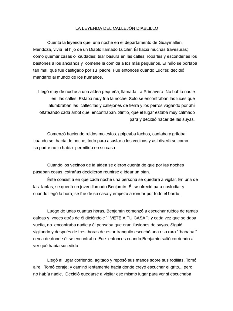 El Callejón del Diablillo | PDF