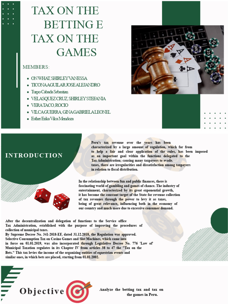 Peru's Betting and Gaming Tax Analysis | PDF | Taxes | Gambling
