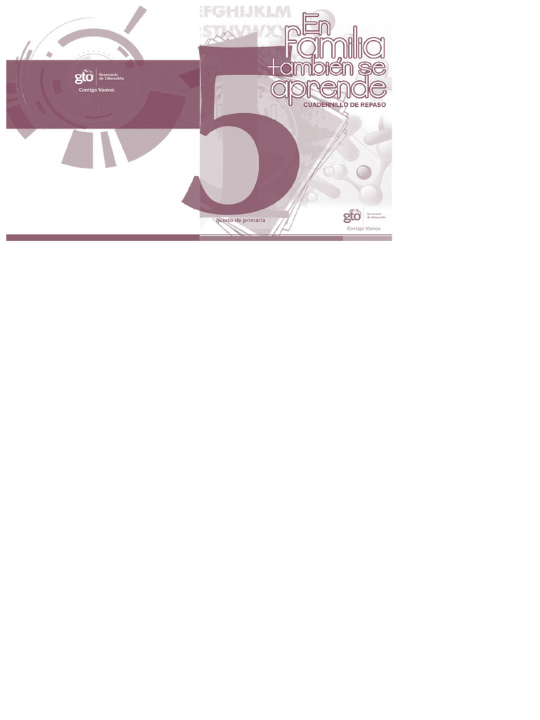Spanish and Mathematics. Workbook. Fifth Grade | PDF | Libraries ...