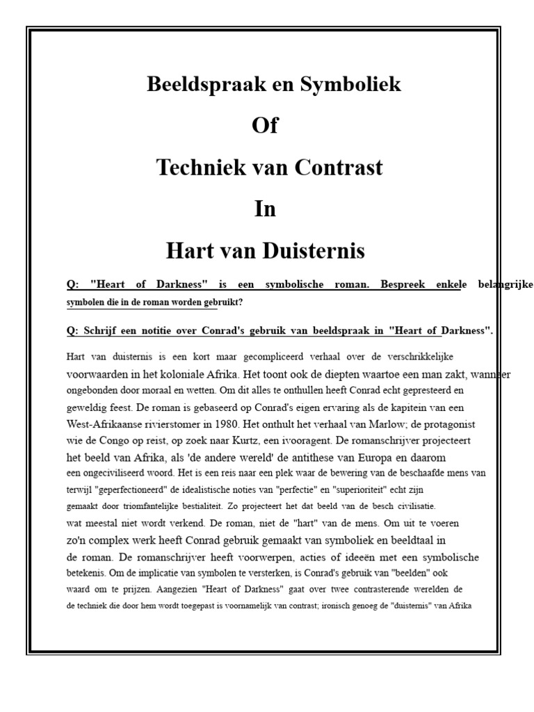 Beeldspraak en Symboliek | PDF